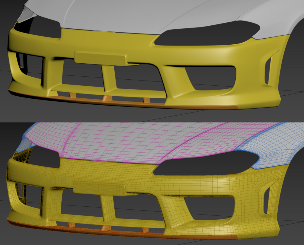 GT7 Nissan Silvia S15 Aero Front Bumper