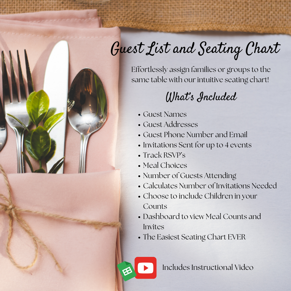 Easy Group Assignments: Event Seating Chart & Guest List Manager