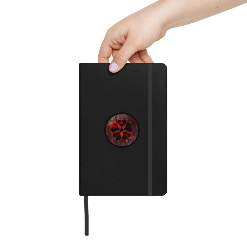 black clover note black shamrock black leaf clover Hardcover bound notebook