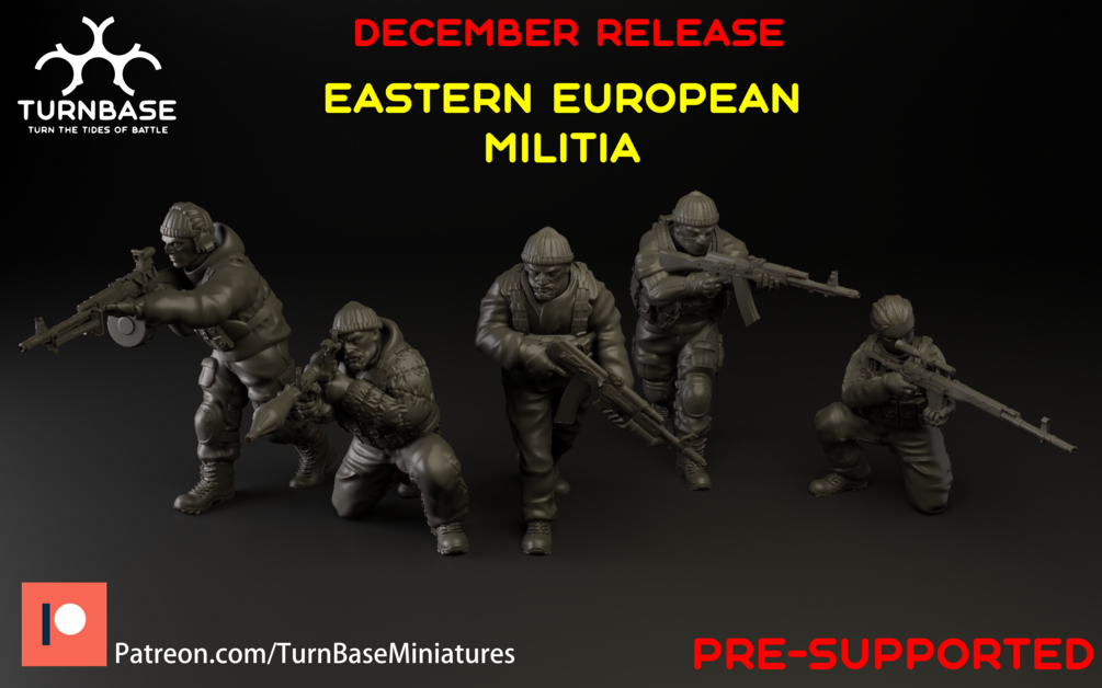 TurnBase Miniatures:Wargames December release- Eastern European Militias