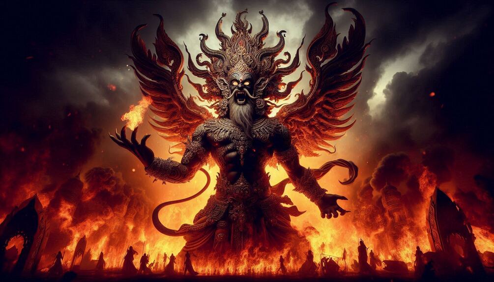 Unleash the Power of the Great Demon Maharaksha! # demon, # horrible ...