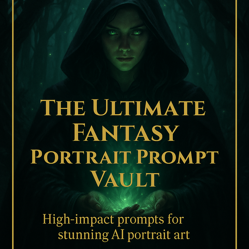 Fantasy Portrait AI Prompt Vault – Premium Leonardo Toolkit for Artists ...