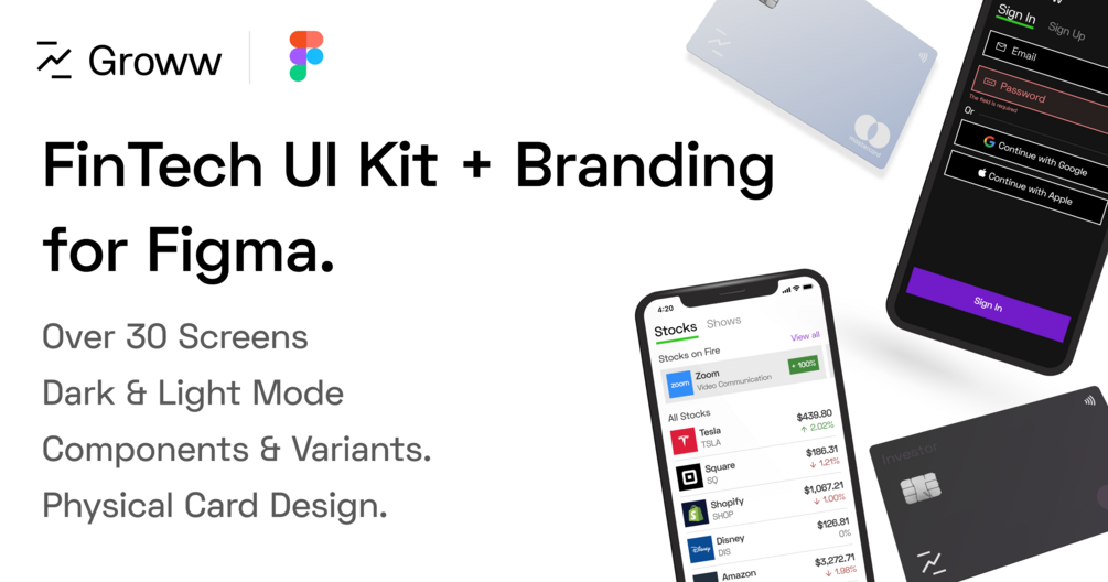 FinTech UI Kit & Branding