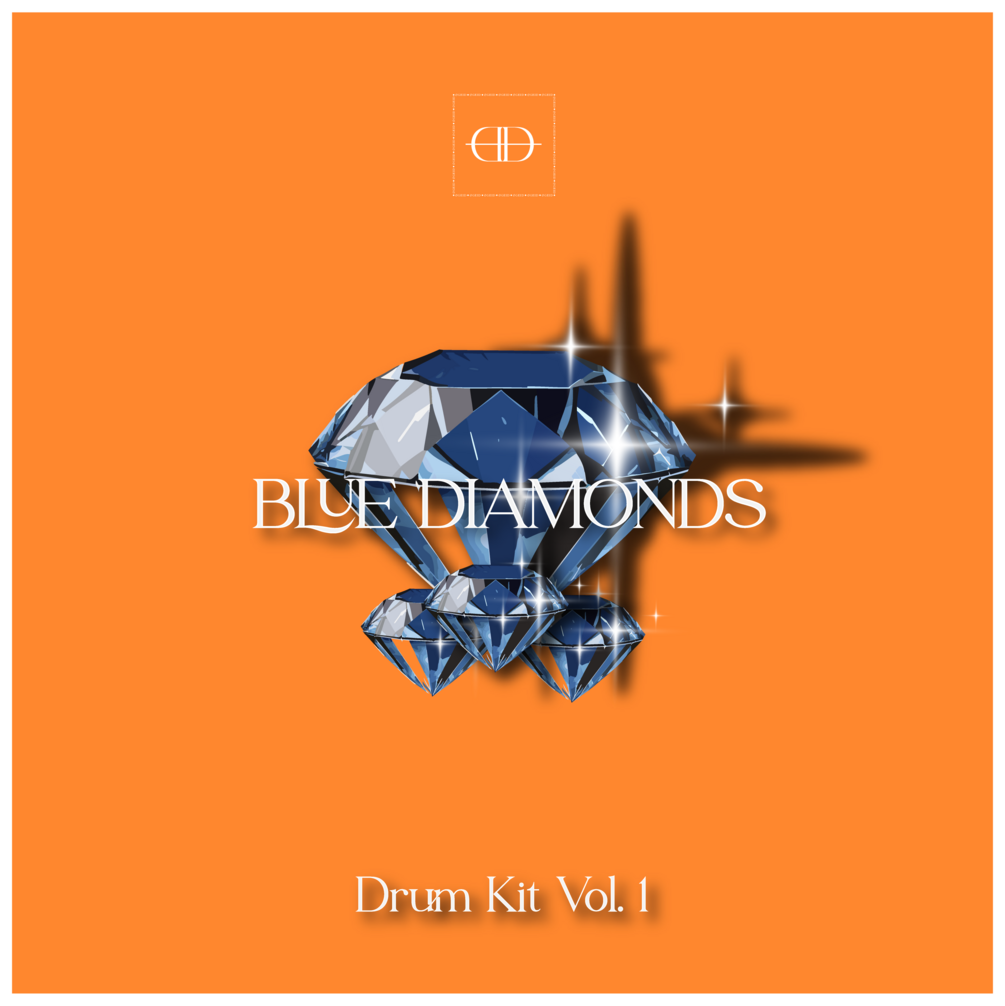 Blue Diamonds Drum Kit