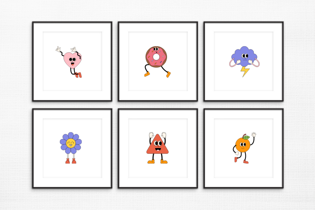 Anthropomorphic Illustration Set