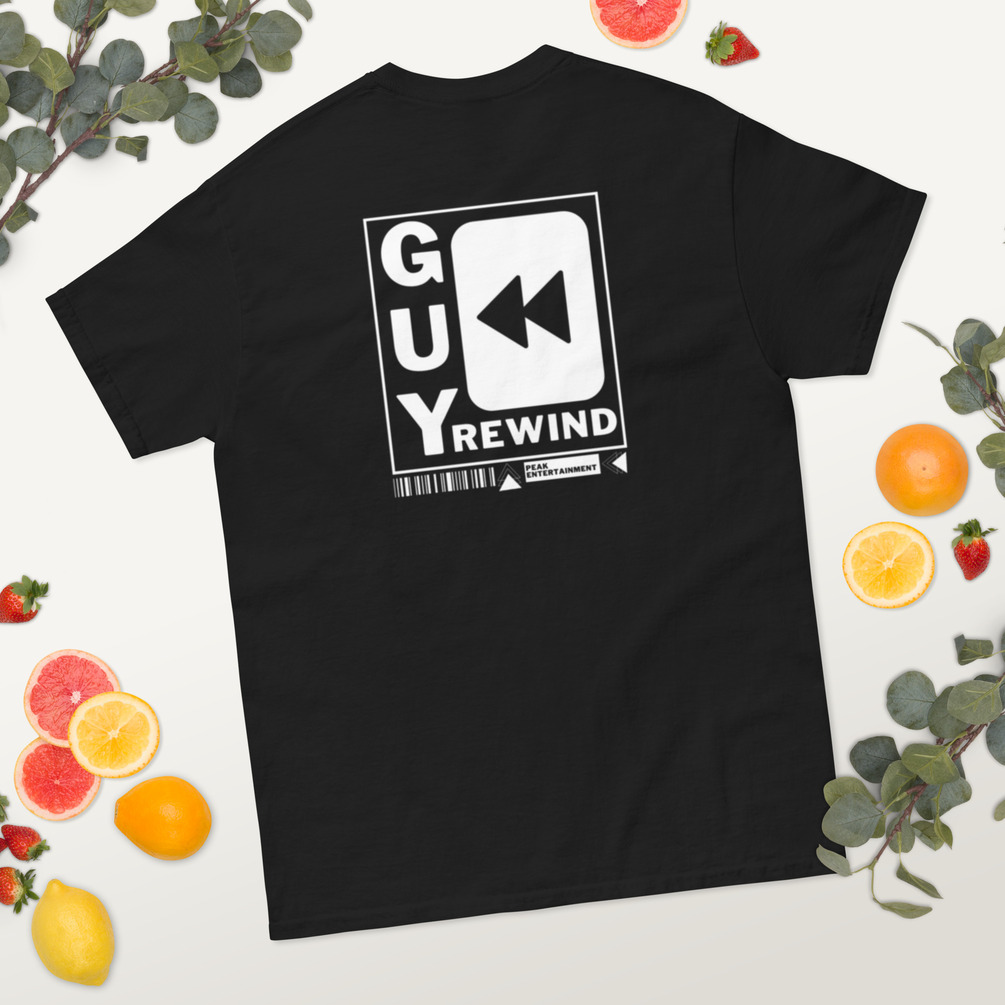 Classic Guy Rewind Unisex Dark T-Shirt (size: M)