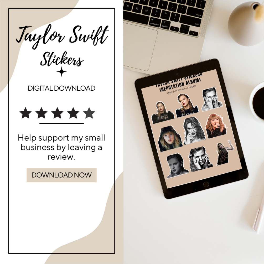 Taylor Swift Printable Stickers