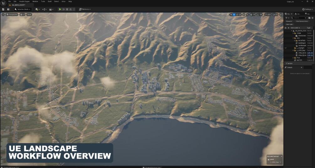 Guide: Lidar Maps to Houdini to UE
