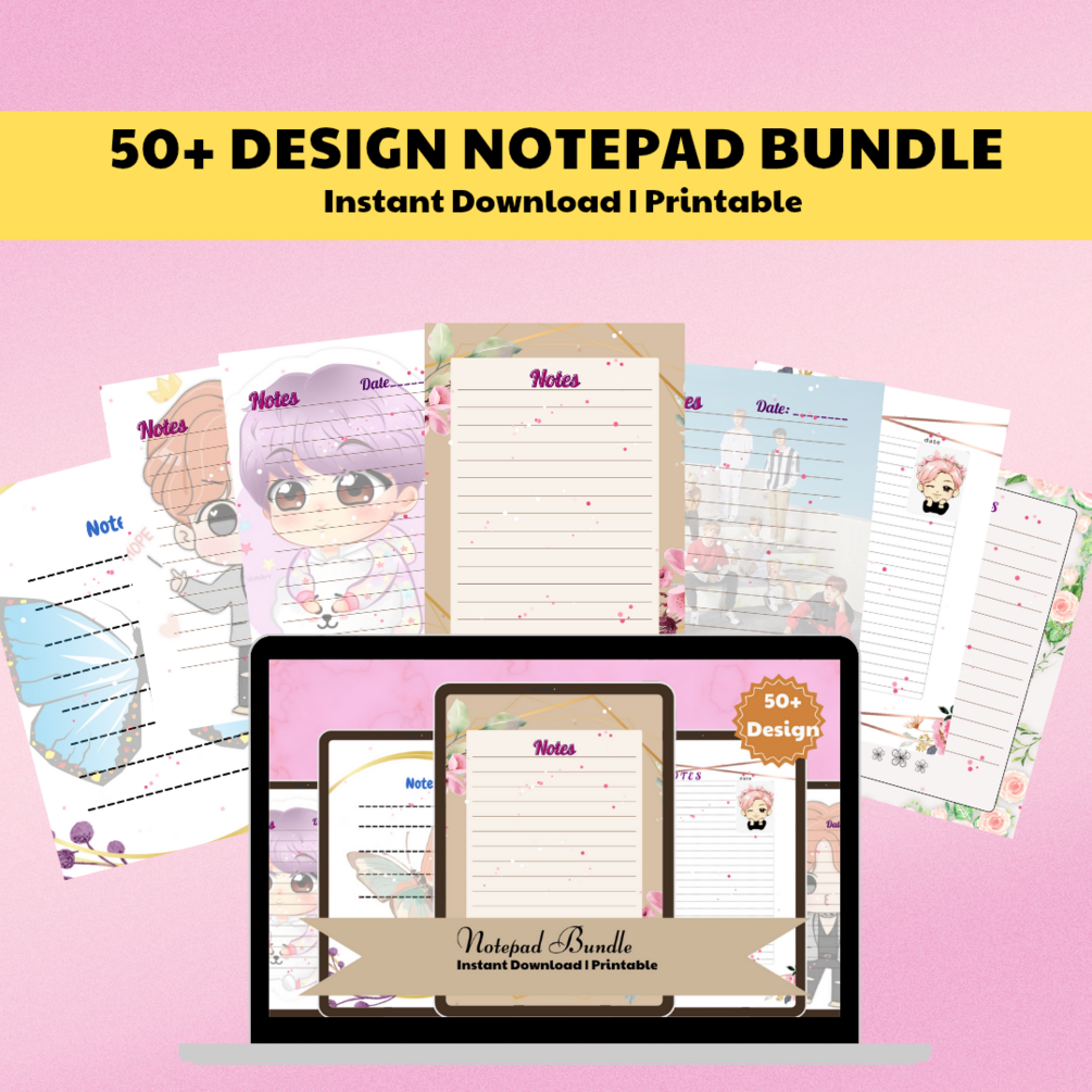 Notepad- Tiny Tan Design