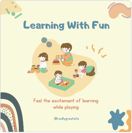 Children Learning With Fun