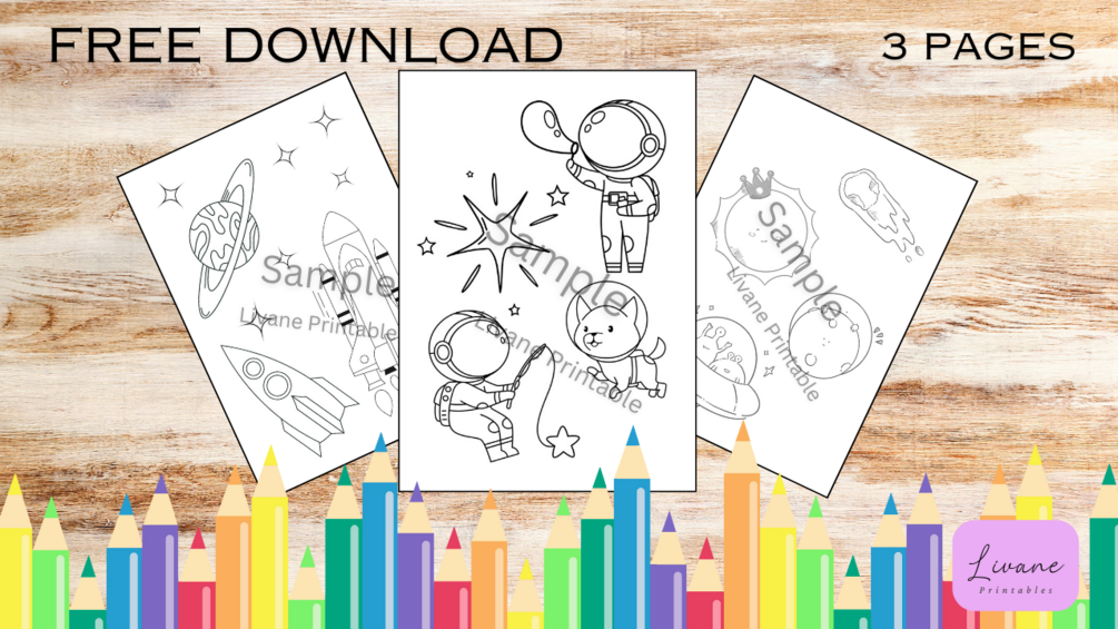 Galactic Adventures Coloring Pages (PDF)