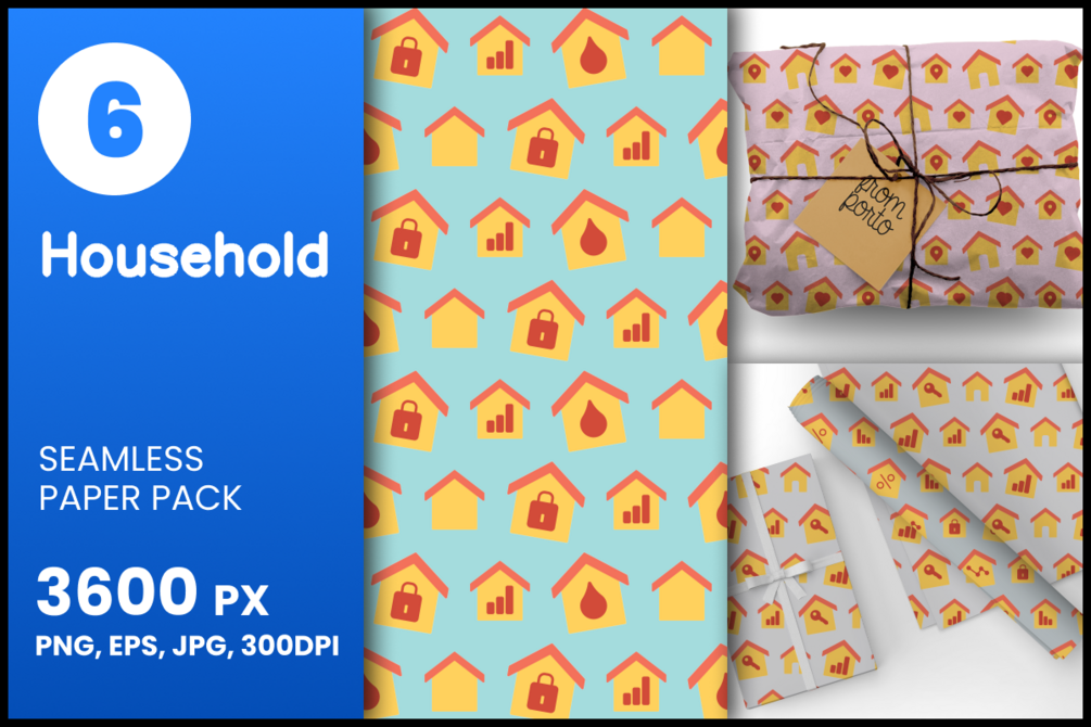 Household 6 Seamless Patterns