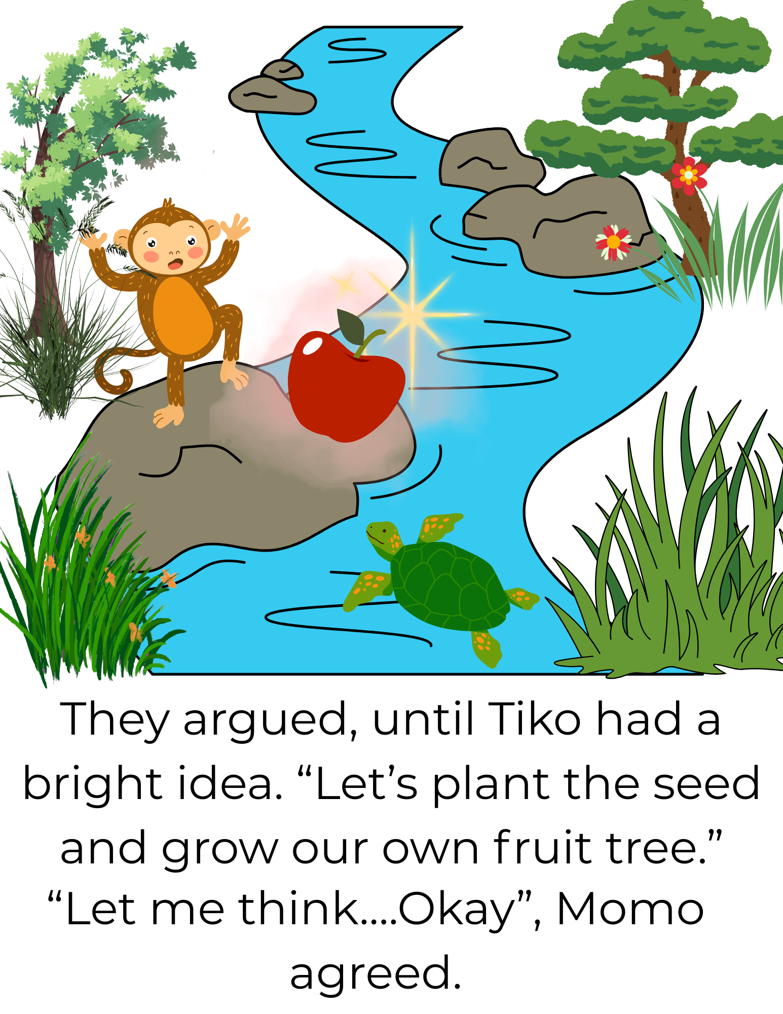 Tiko the Turtle & Momo the Monkey: A Story of Friendship and Teamwork