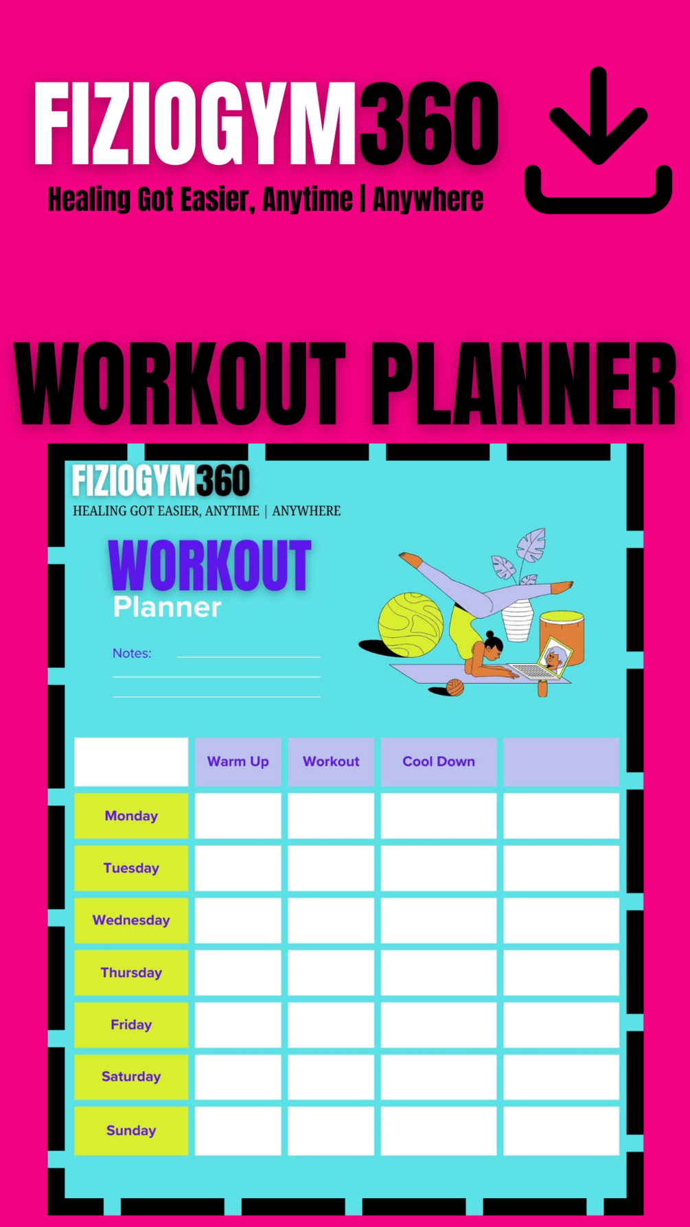 Weekly Fitness Planner