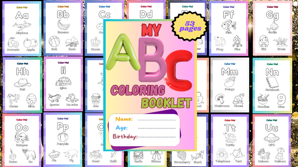 My ABC Coloring Booklet Worksheet