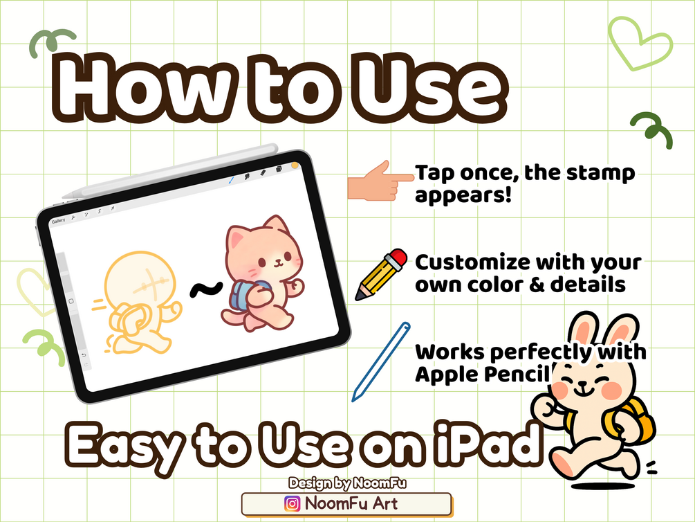 40 Chibi Back to School Procreate Stamps – Cute Poses Guide for Drawing ...