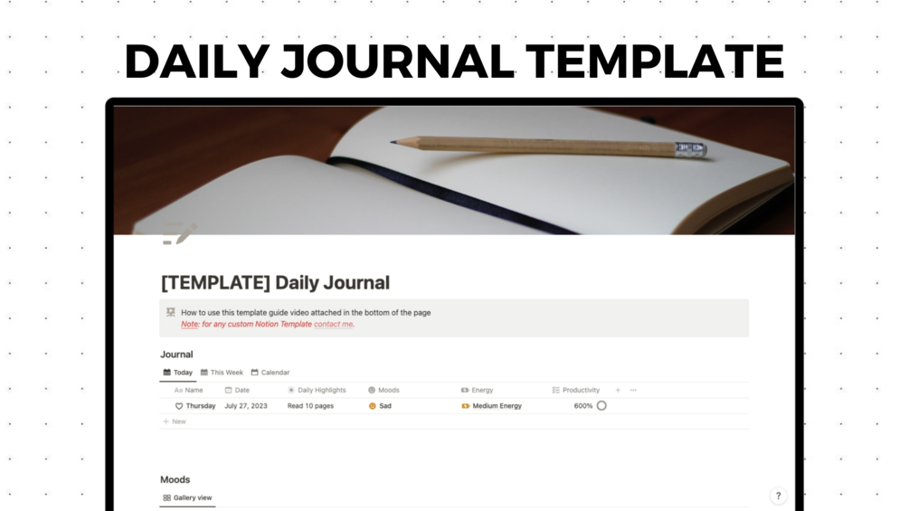 Daily Journal Template