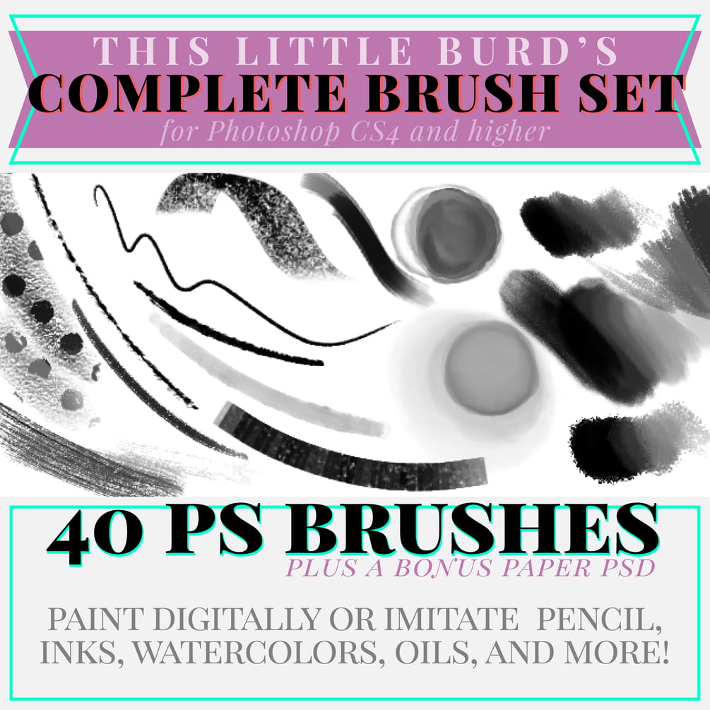 Complete Brush Set for Adobe Photoshop