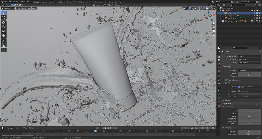 Liandi CGI Splash Pack - add 3d splashes to your product renders!