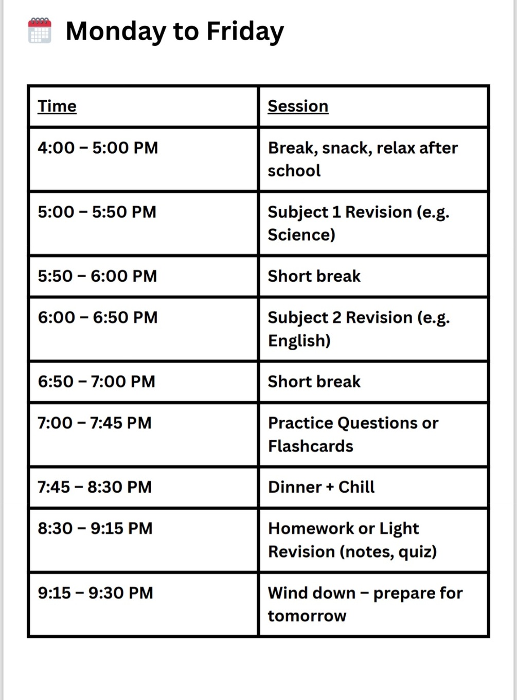The Balanced Revision Routine: Study, Rest, Repeat