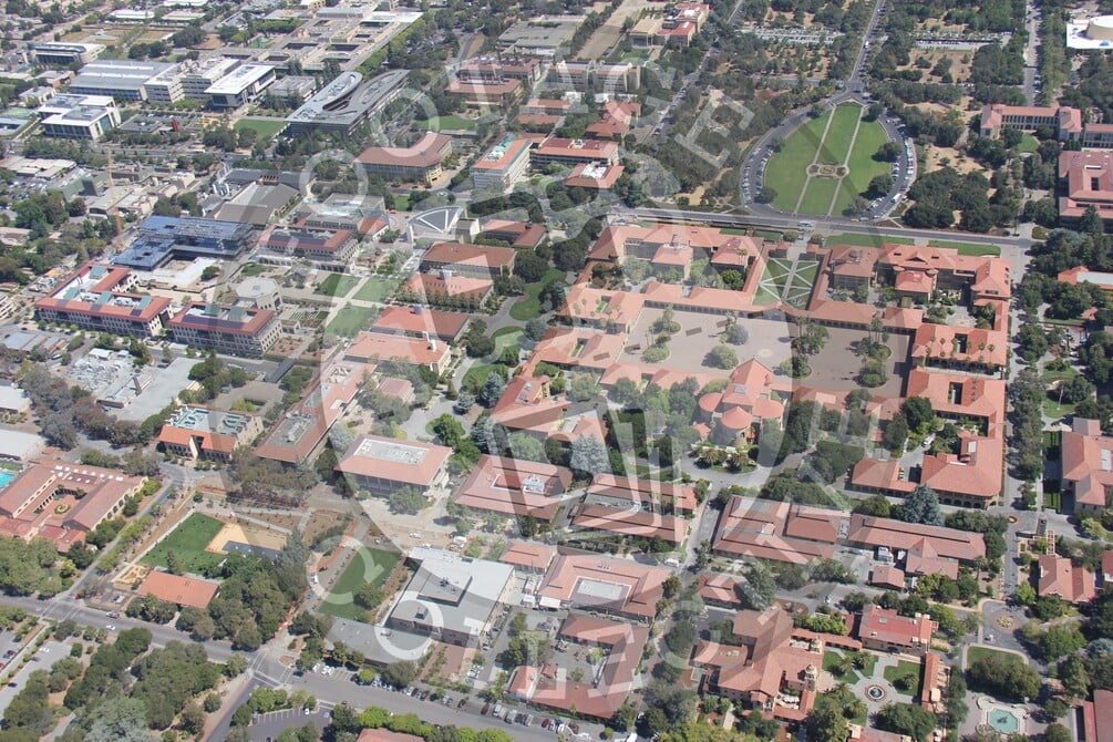 Aerial View of Silicon Valley Buildings 4