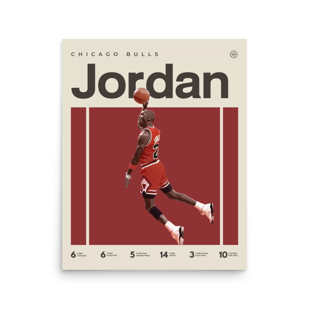 Retro NBA Legends Vintage Poster