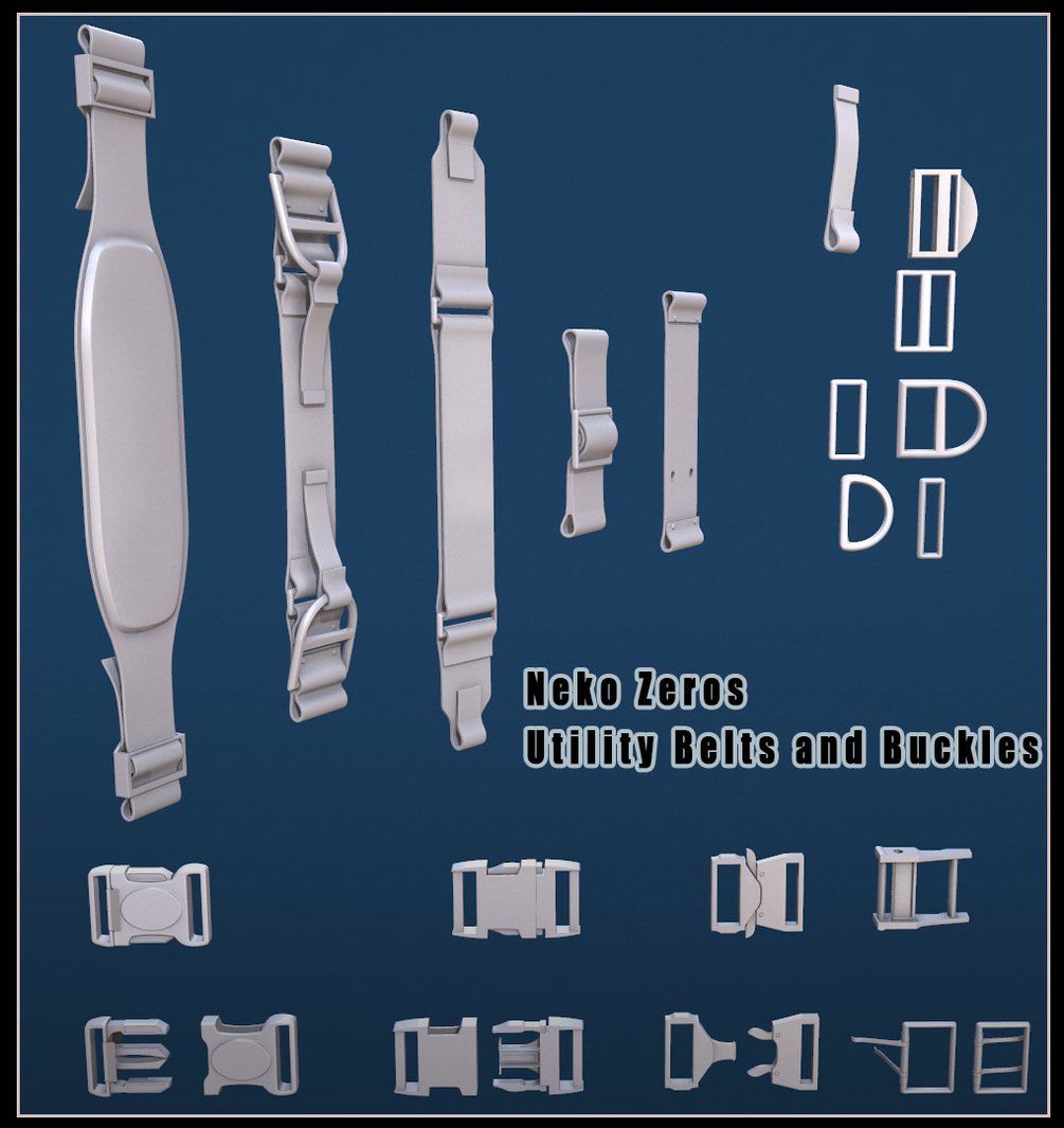 Neko Zero's Utility Belts and Buckles