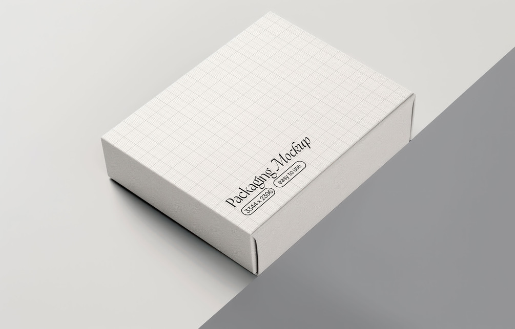 Minimalist Packaging Box Mockup / #55