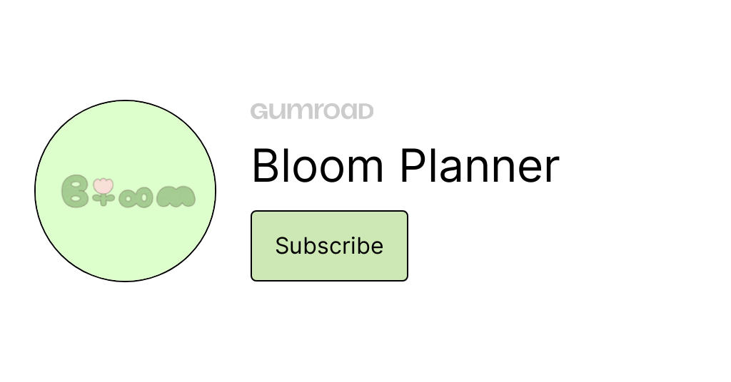 Bloom Planner