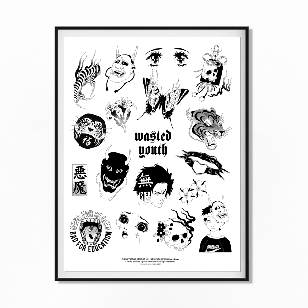 Wasted Youth Flash Designs