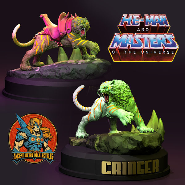 Cringer Battle catr from He-Man STL 3d printing collectibles by CG Pyro ...