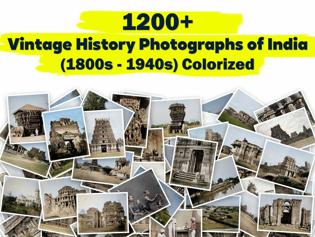 1200+ Vintage Photographs of Indian History (Colorized)