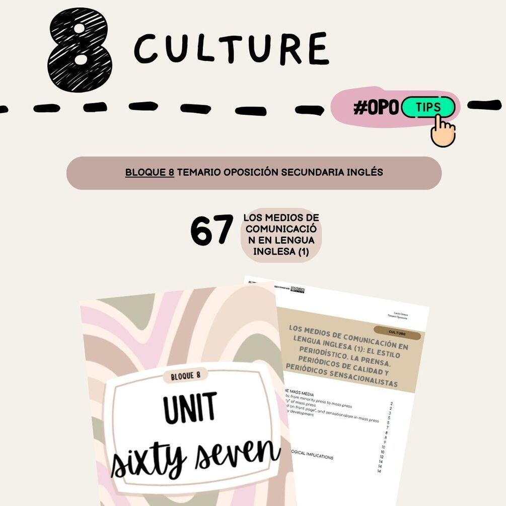 UNIT 67: Los medios de comunicación en lengua inglesa (1): el estilo periodístico. La prensa ...