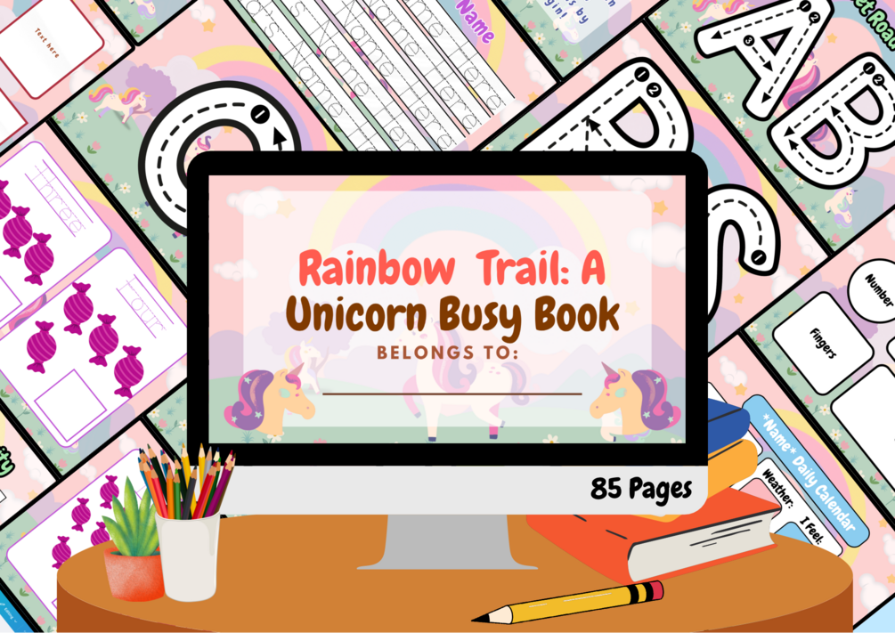 Rainbow Trails: A Unicorn Busy Book