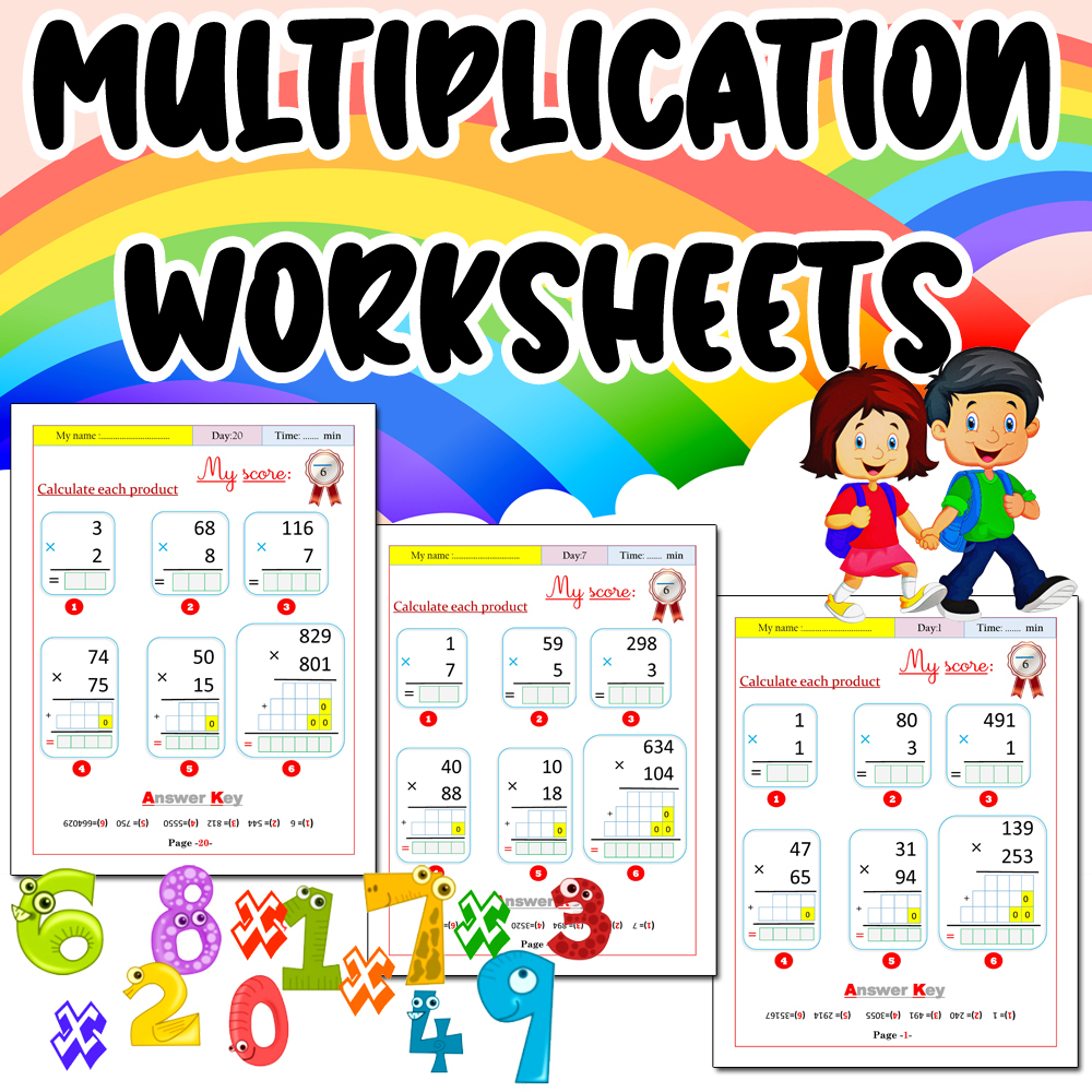 Multiplication Worksheets, 5th Grade Worksheets & Teaching Materials