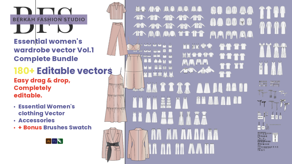 Vector Flats Fashion