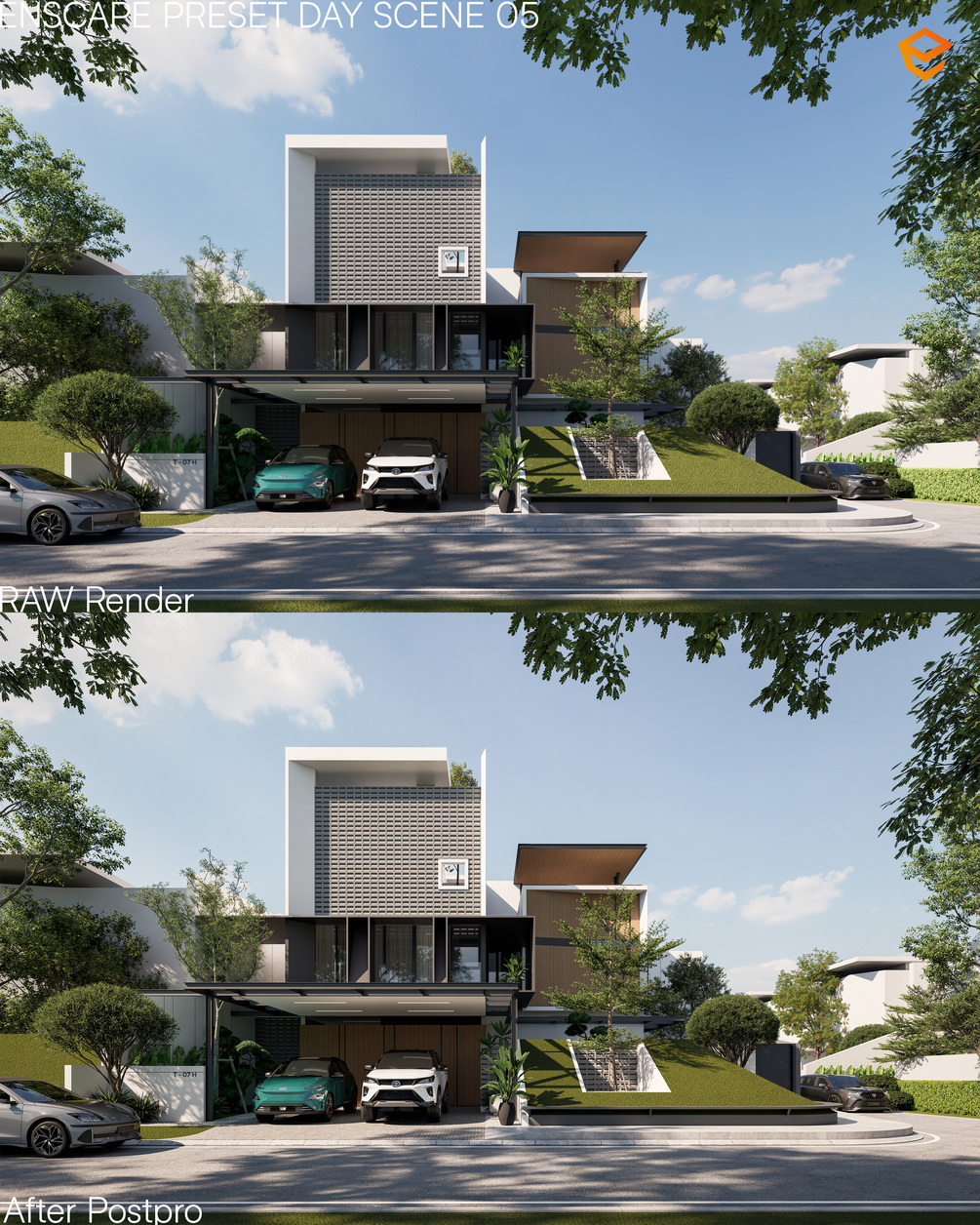 5+ REALISTIC ENSCAPE PRESETS - DAY SCENE