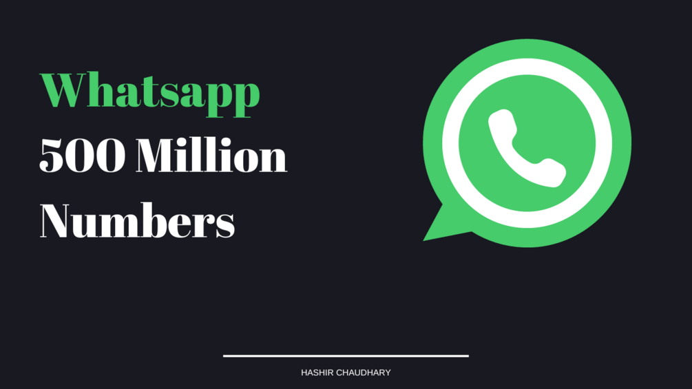 Whatsapp Marketing Latest Software And 500 Million Numbers