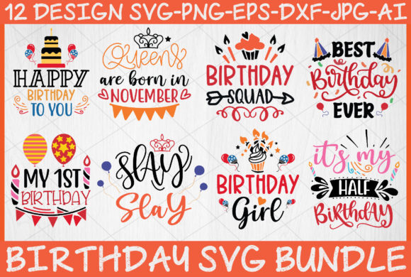 Birthday SVG Bundle