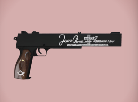 VRChat "HELLSING" 13mm anti-monster combat pistol, similar to the Jackal