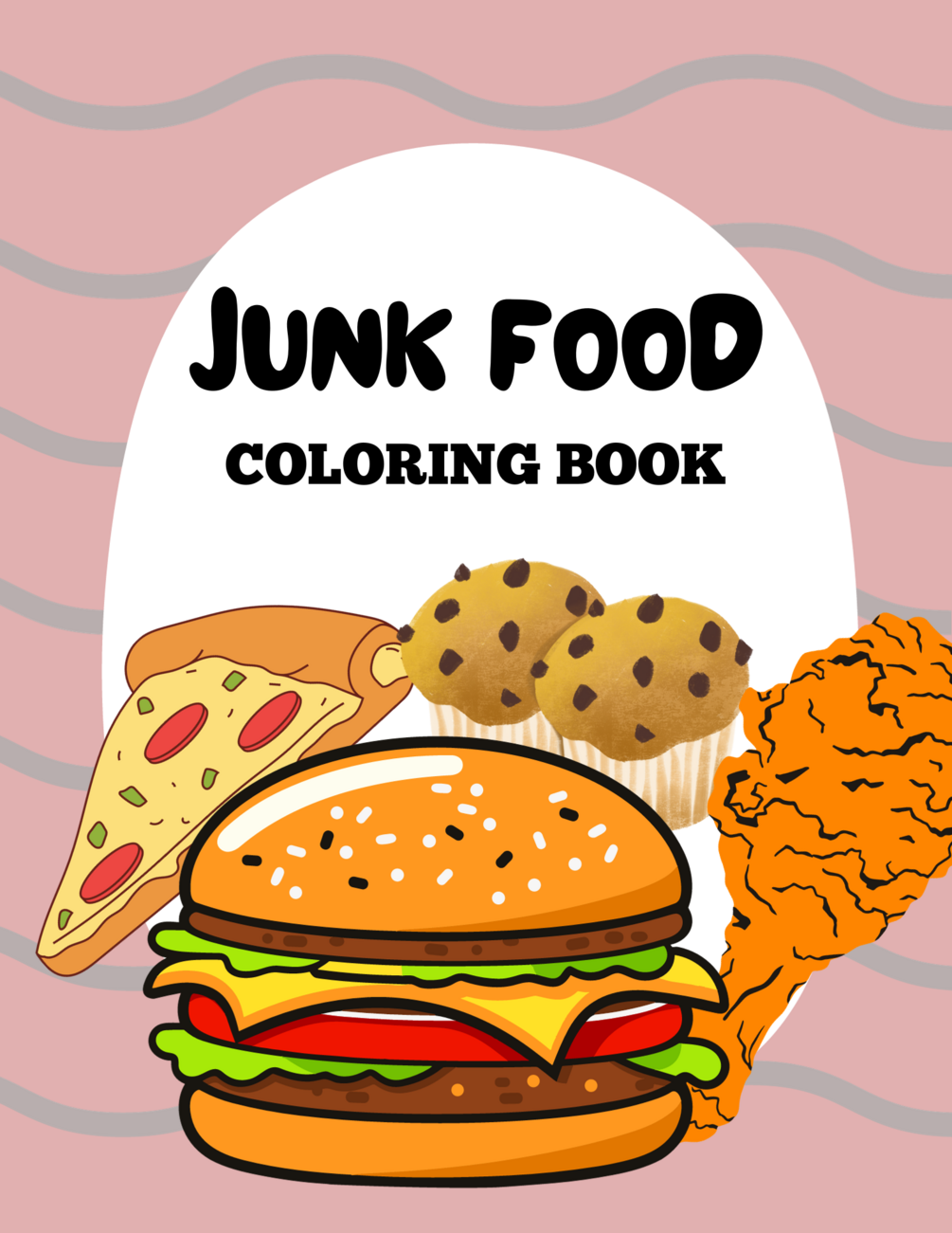 Junk Food Coloring Book
