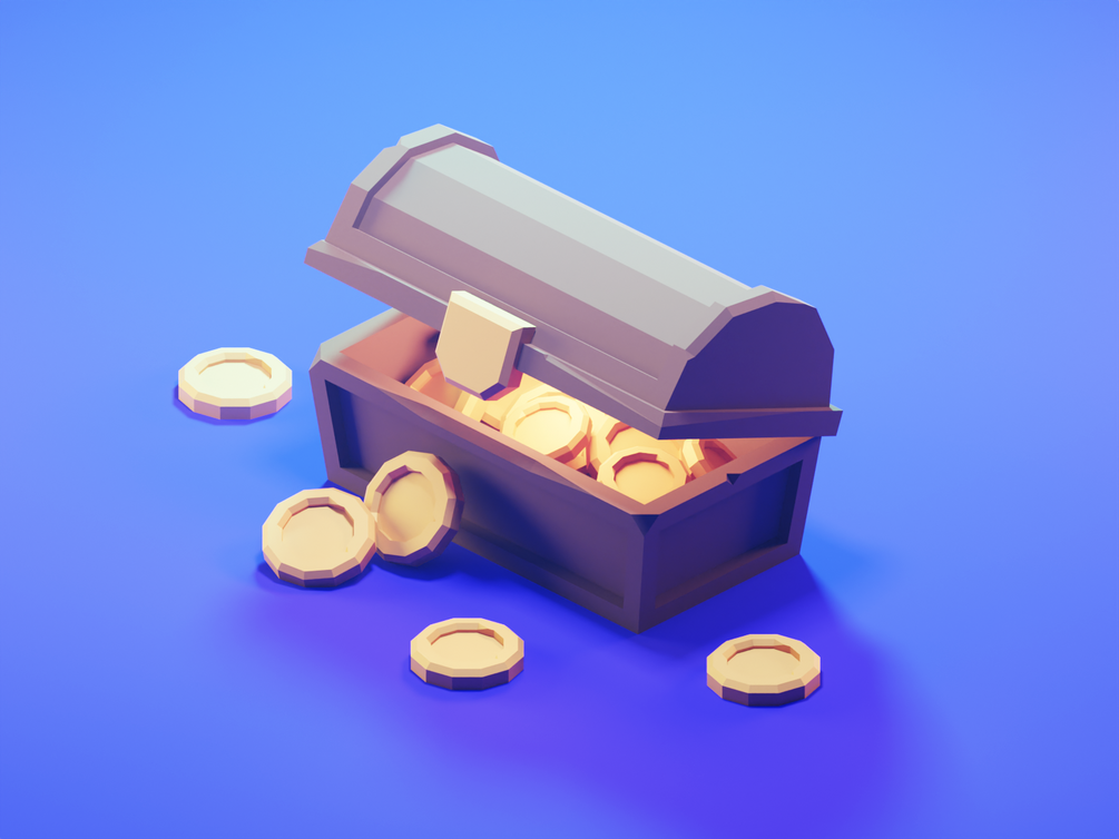 Free Low Poly Treasure Chest