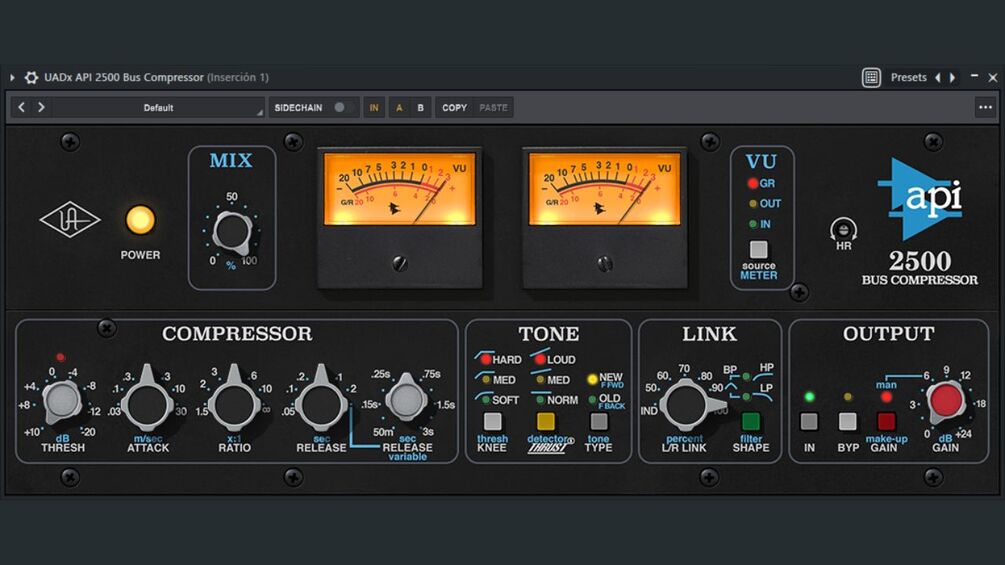 Presets Compresión de Kick-Api 2500 UAD para definición y pegada. Pro ...