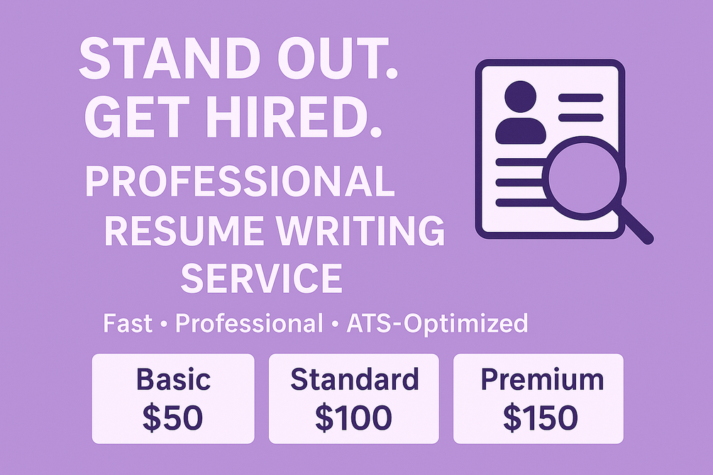 “Stand Out Professionally — ATS Resumes Tailored to You in Just 2–4 Days.”