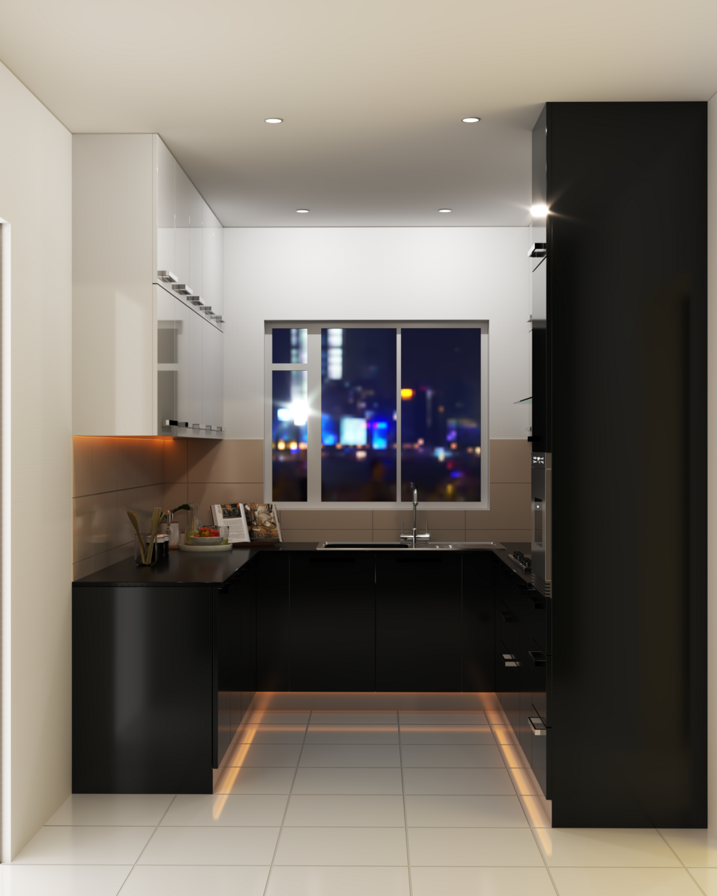 Modular Kitchen Scene | Vray for Sketchup Ready to Render Interior