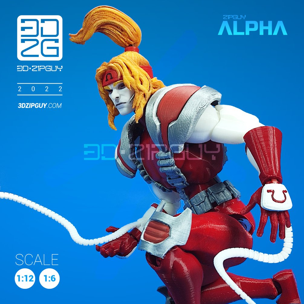 3D PRINTABLE ACTION FIGURE STL - OMEGA GUY (complete figure)