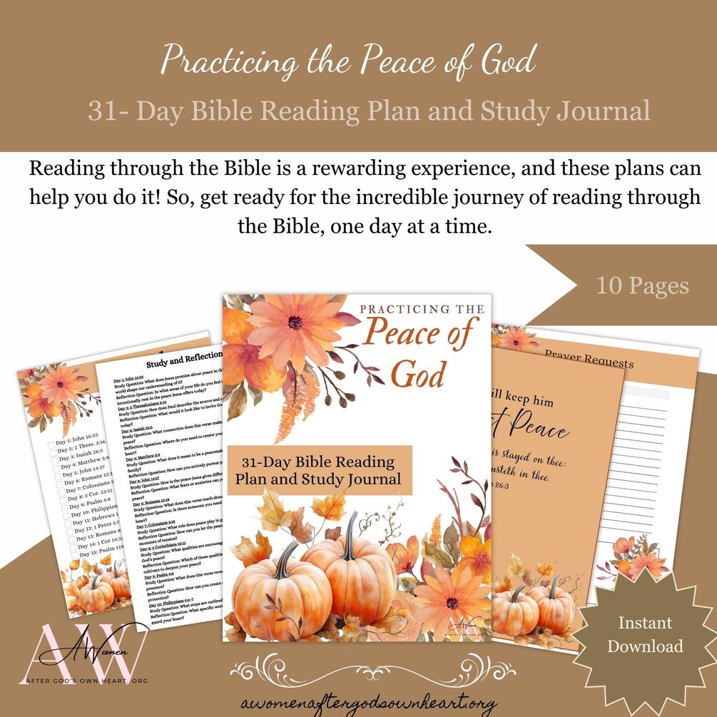 31-Day Bible Study Plan – Practicing the Peace of God