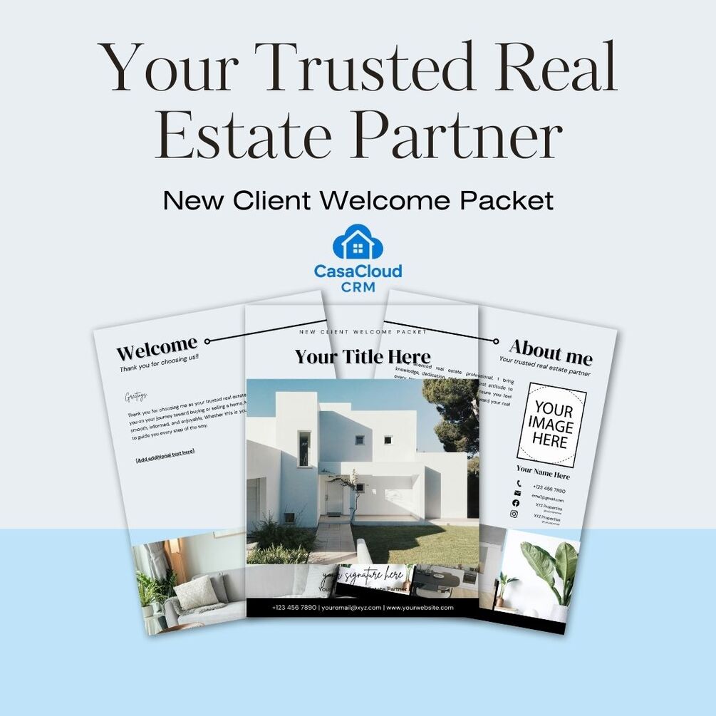 New Client Welcome Packet Template for Real Estate Agents (Canva ...