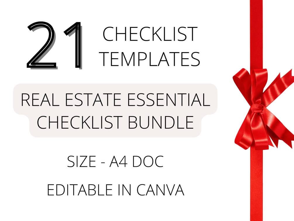 Real Estate Checklist Bundle