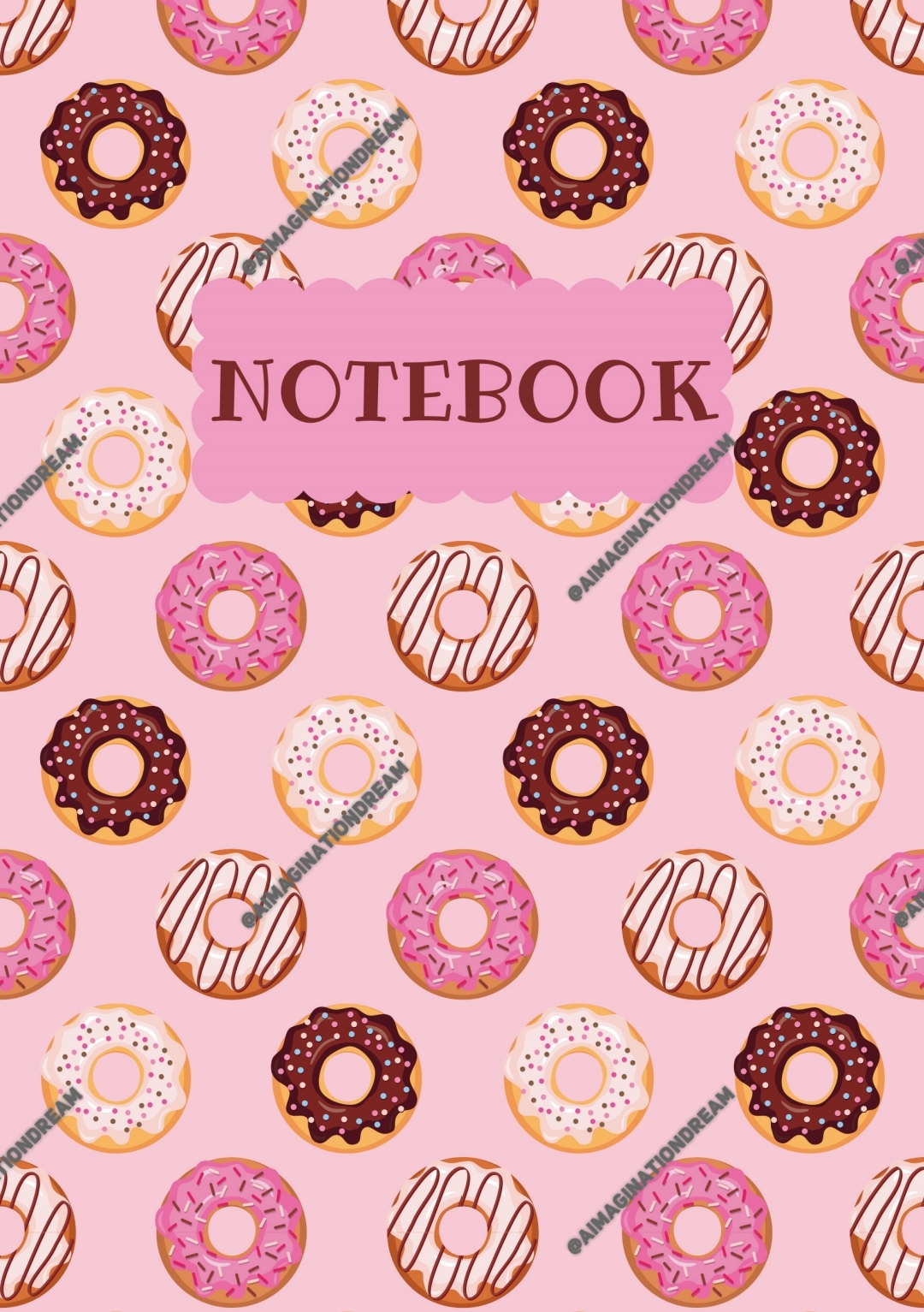 DONUT PATTERN A5 NOTEBOOK